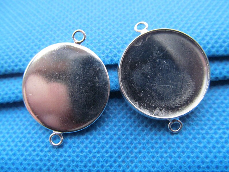Silver Tone/antique Bronze Base Setting Bezel Tray Bezel - Etsy Silver Tone/antique Bronze Base Setting Bezel Tray Bezel - Etsy