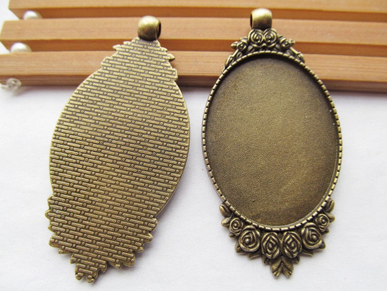 Antique Silver/antique Bronze/antique Golden Rose Flower Base - Etsy