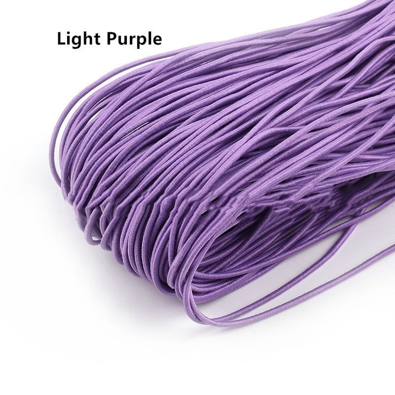 2mm Round Skinny Elastic Cord Nylon Coatedstretch Cord - Etsy