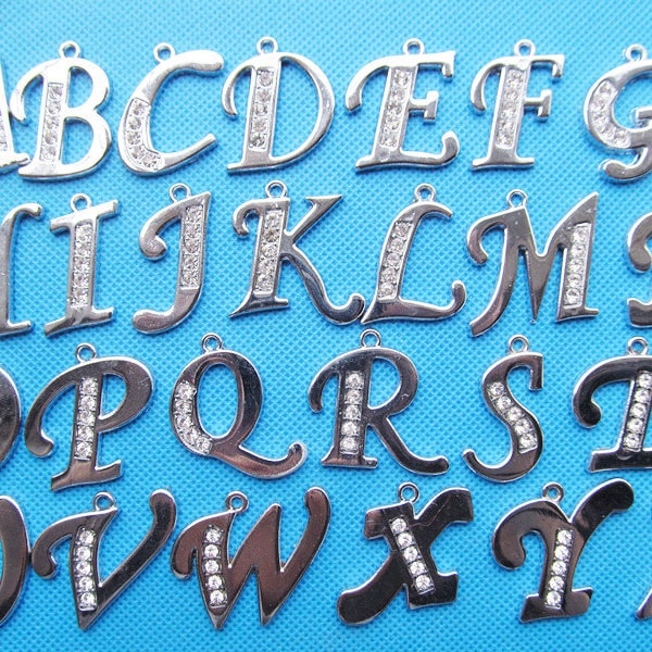 Letter Pendant - Etsy