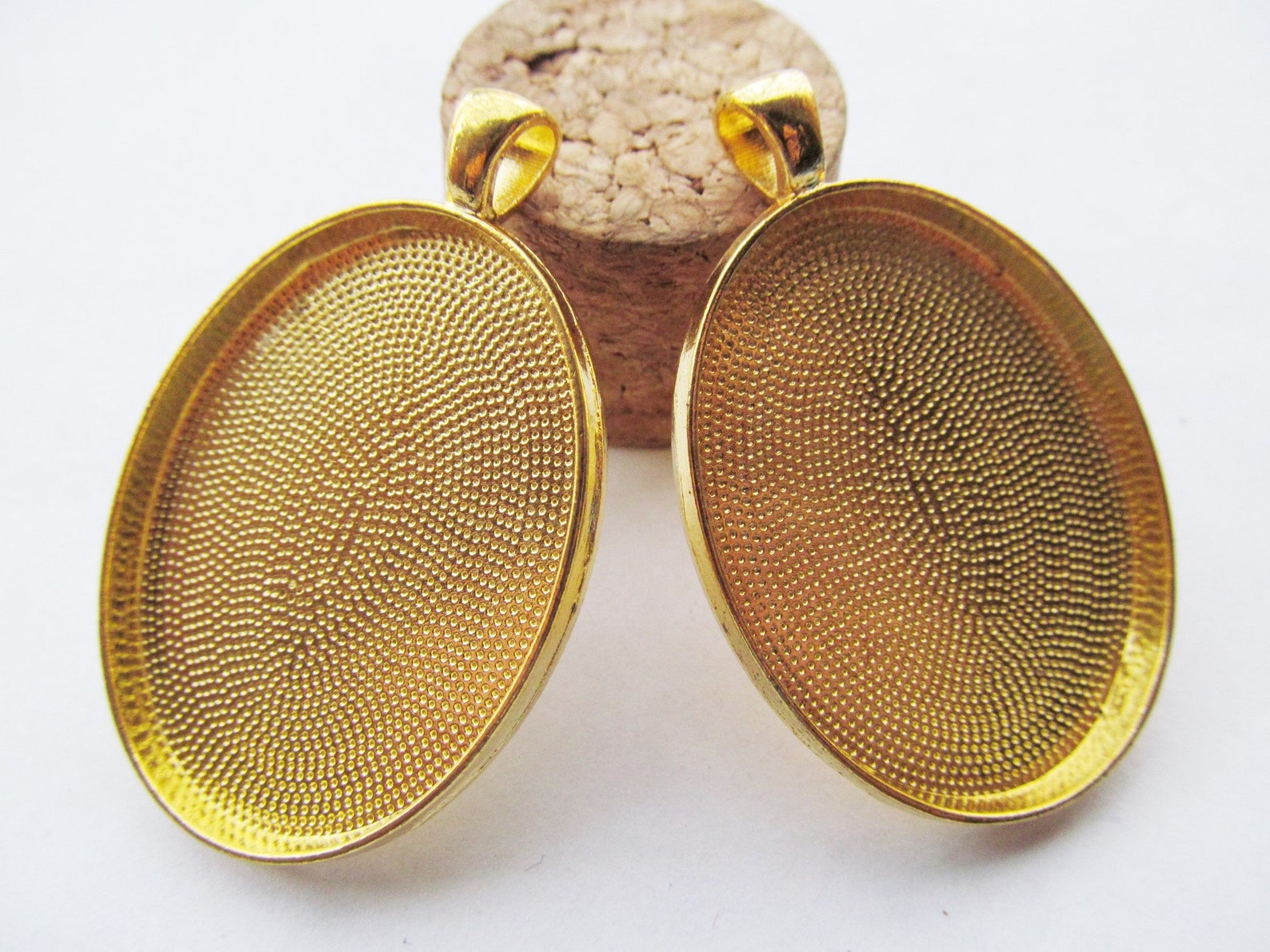 Antique Bronze/antique Silver Tone/silver Plated Oval Base Setting Tray ...