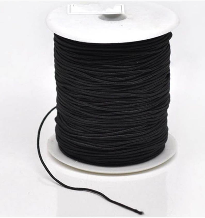 2mm Round Skinny Elastic Cord Nylon Coatedstretch Cord - Etsy