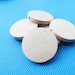35mm Unfinished Thick Flat Circle Round Discs Natural Wood Spacer Beads ...