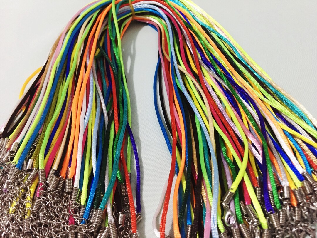 2mm Adjustable Colors Rat Tail Chinese Knot Faux Silk Beading Cord ...