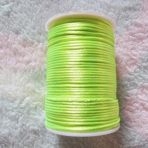 1mm Bright and Silky Shamballa Rat Tail Chinese Knot Cord String Rope ...