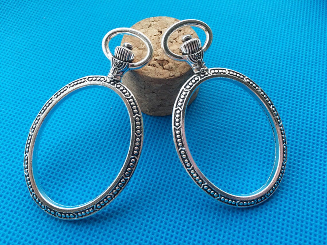 Antique Silver/antique Bronze Vintage Pocket Watch Frame Base - Etsy