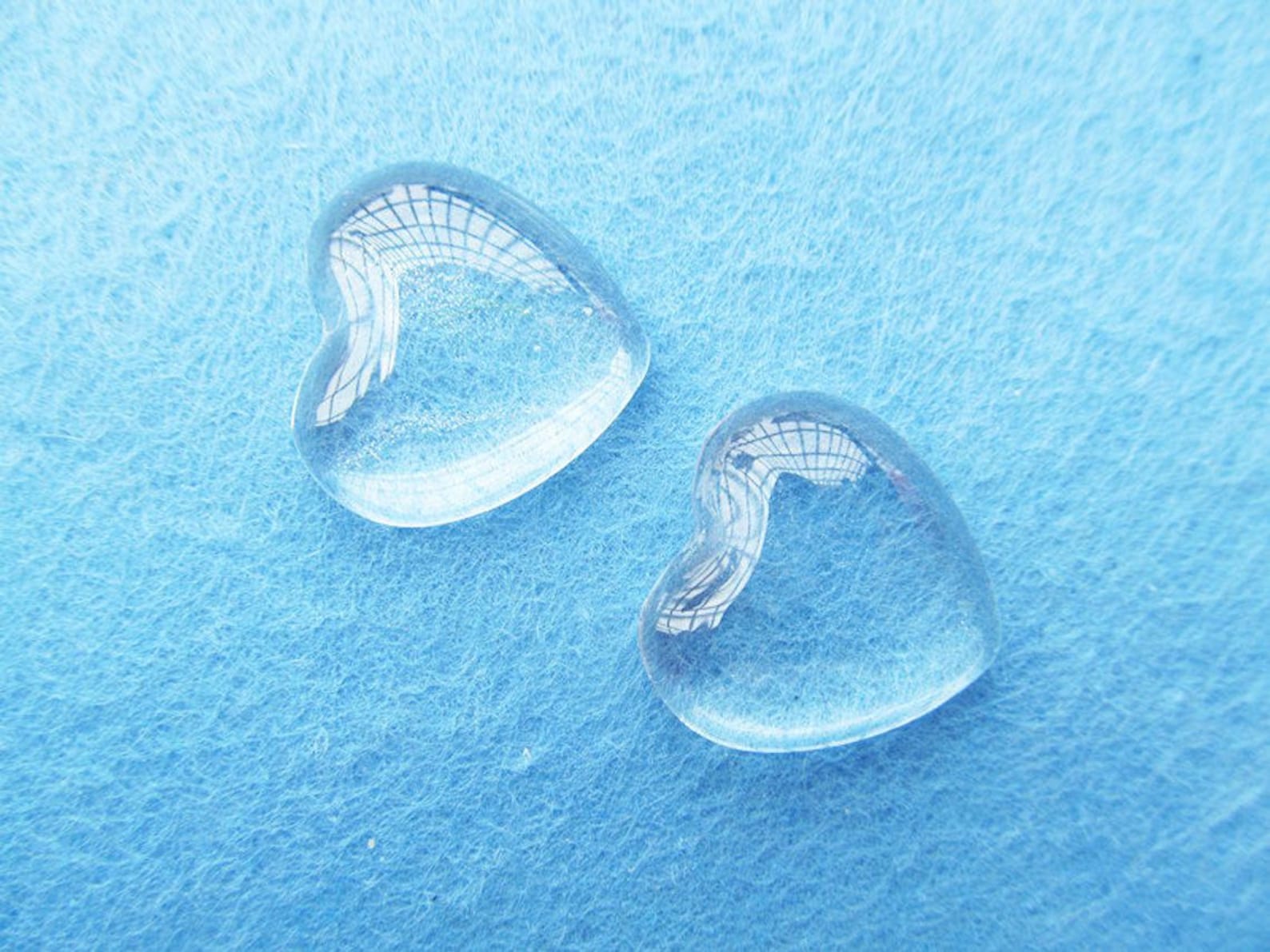 Good Quality 30mm Heart Clear/transparent Glass - Etsy