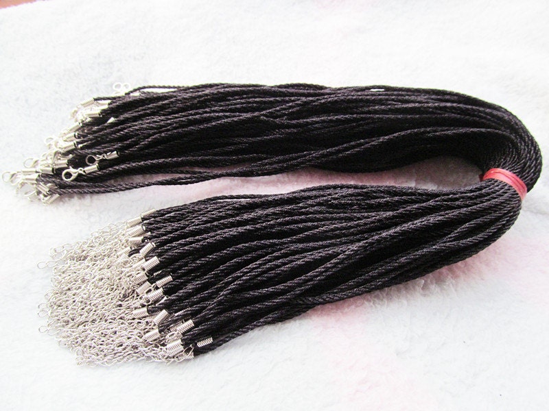 17inch-18inch 2mm Rainbow Silk Braid Necklace Cord,beading String,braid ...