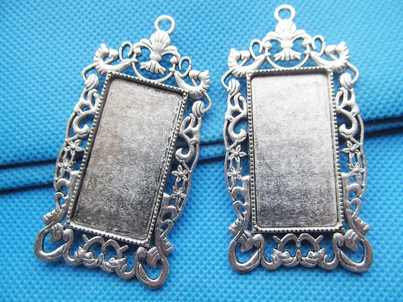 Antique Silver/antique Bronze Rectangle/square Photo Frame | Etsy