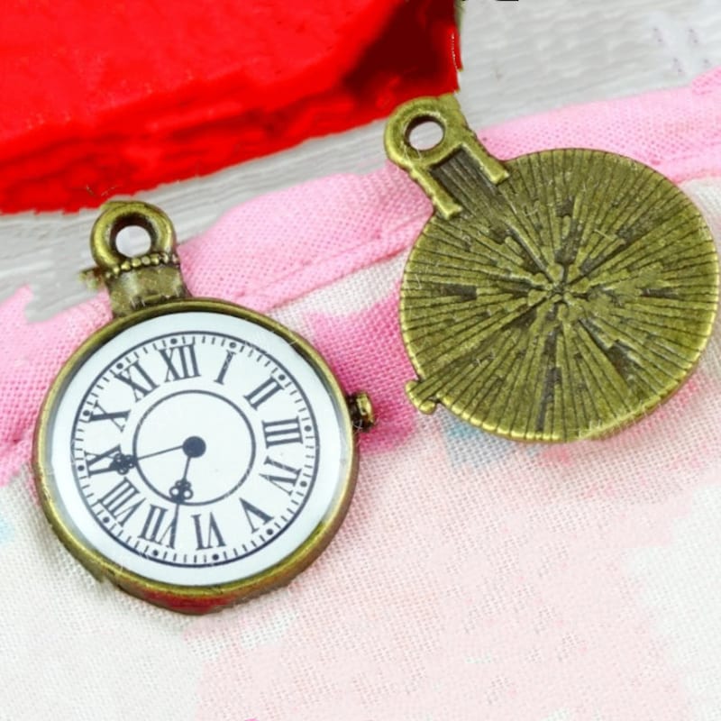 Clock Face Charm - Etsy
