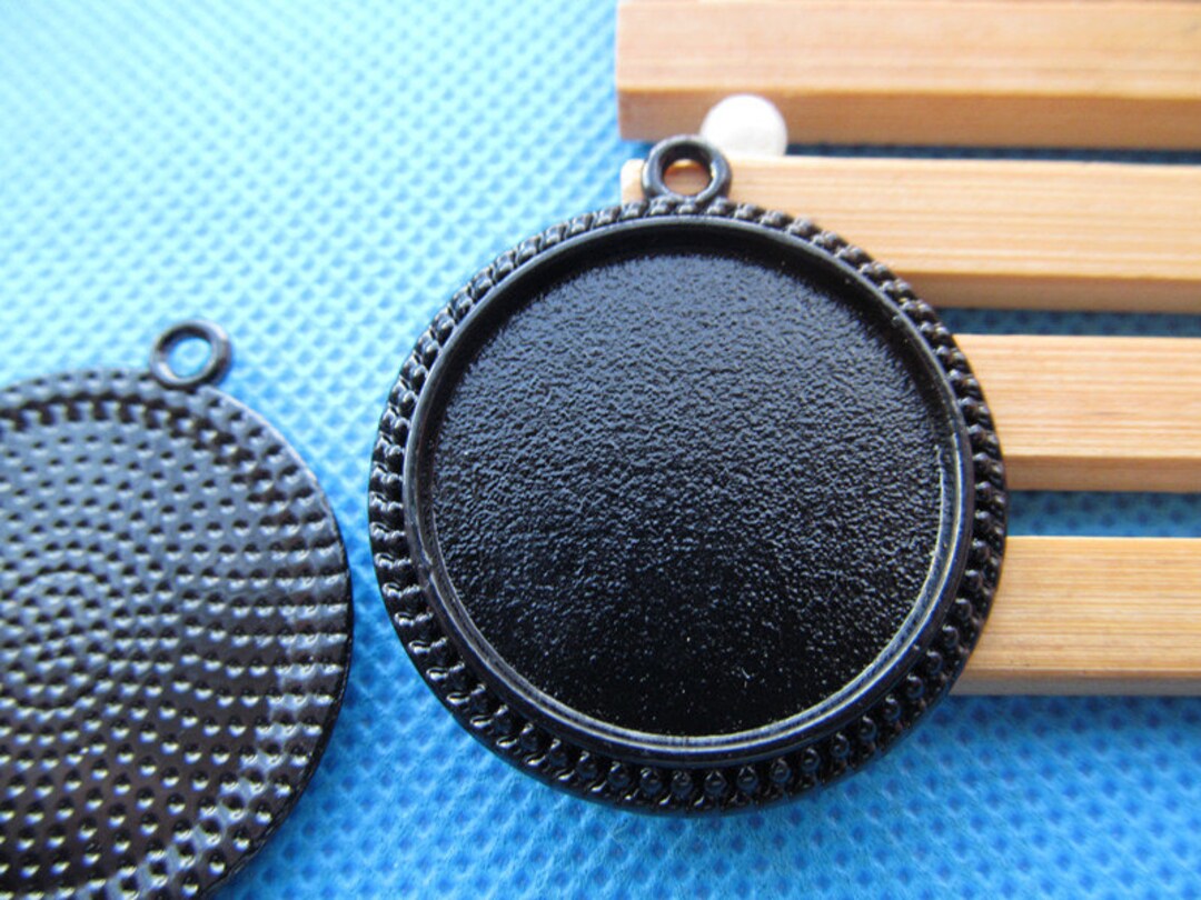 5 Colors Round Base Setting Bezel Tray Bezel Pendant - Etsy