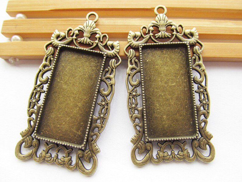 Antique Silver/antique Bronze Rectangle/square Photo Frame - Etsy