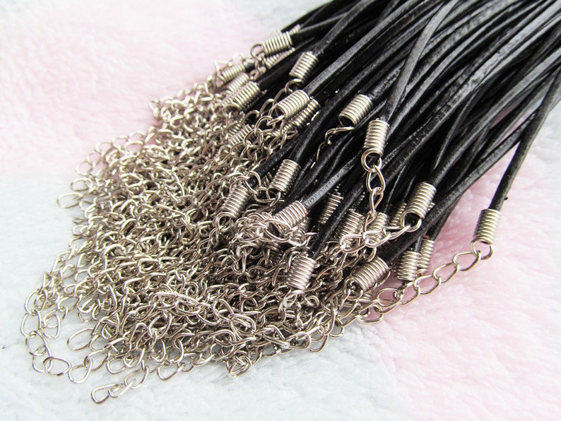 3.00mm Black/deep Brown Genuine Leather Necklace Cord Rope - Etsy