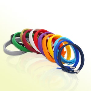 Multicolor 10mm Wide Thick Adjustable Blank Silicone Bracelet, DIY ...