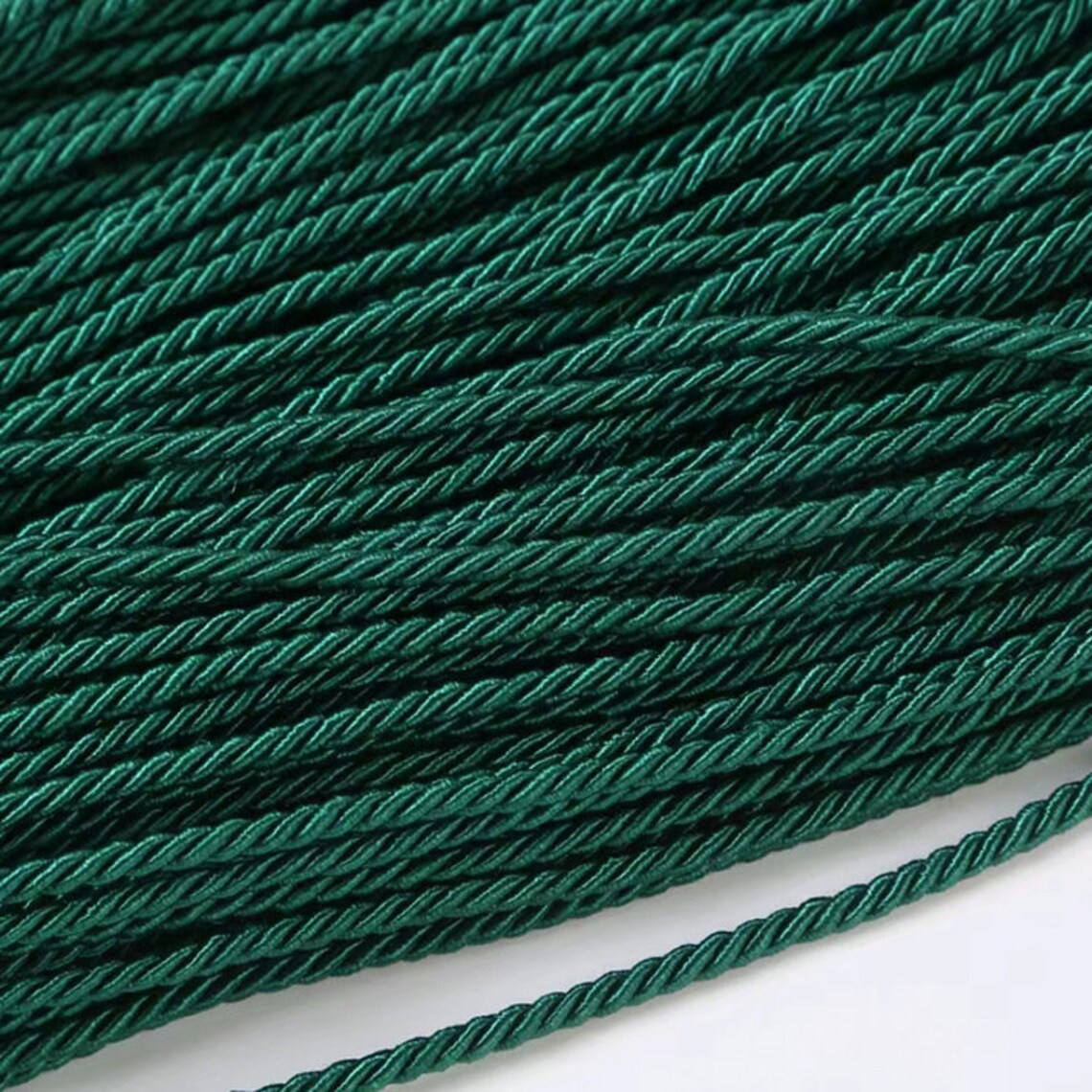 3mm Round Black/brown Braided Smooth Twist Silk Cords String - Etsy