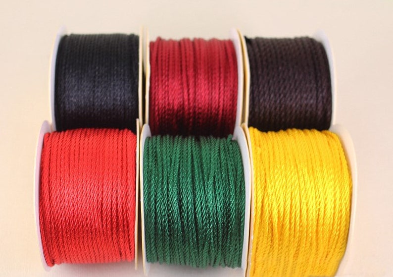 3mm Round Black/brown Braided Smooth Twist Silk Cords String - Etsy