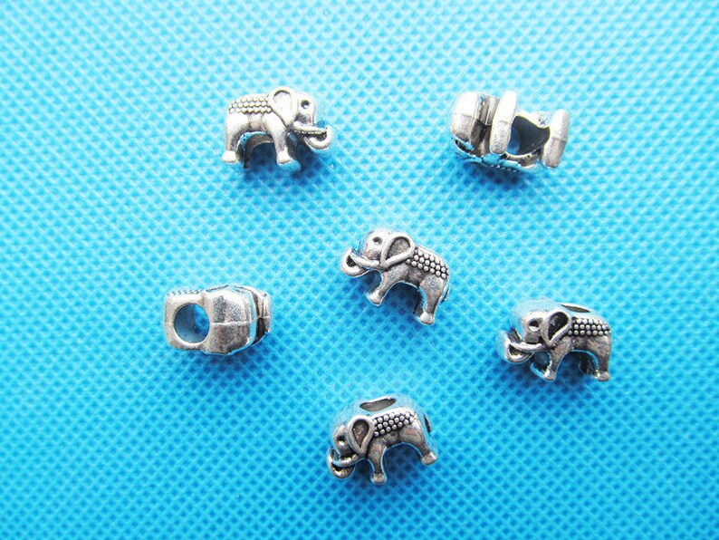 9.5mmx14mm Cute Cabinet Antique Silver Tone Elephant Slider - Etsy
