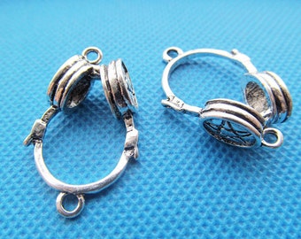 10pcs Headset Charms Antique Silver Headset Charm Pendants 19x25mm - Etsy