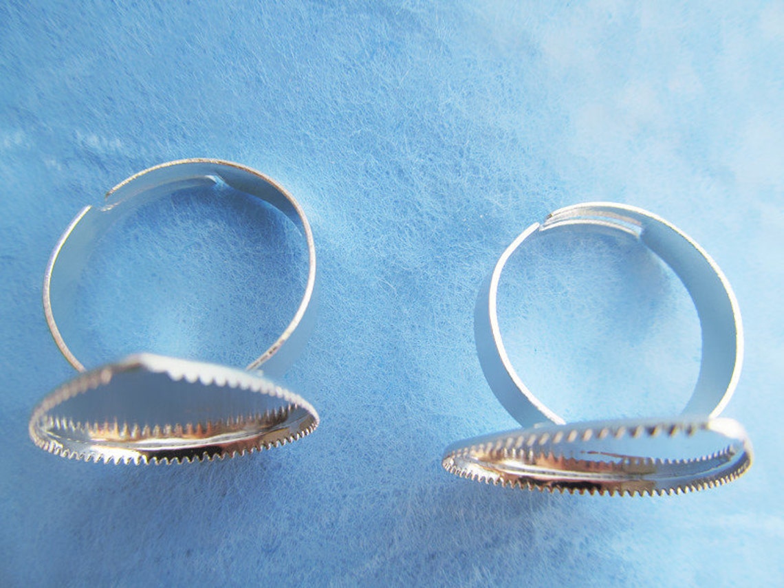 Silver Tone Adjustable Raindrop Ring Pendant Charm - Etsy