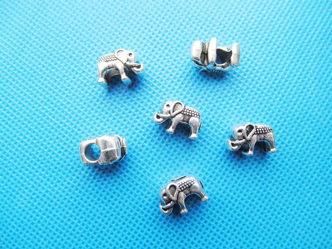 9.5mmx14mm Cute Cabinet Antique Silver Tone Elephant Slider - Etsy