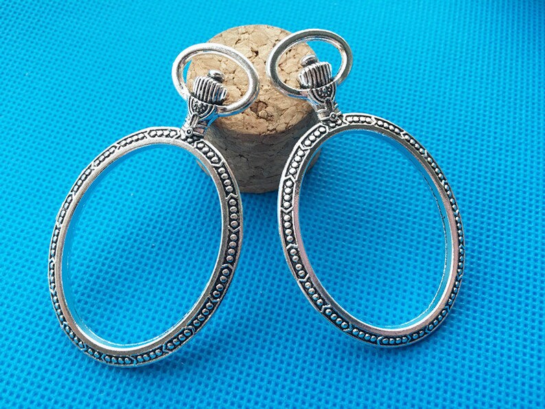 Antique Silver/antique Bronze Vintage Pocket Watch Frame Base - Etsy