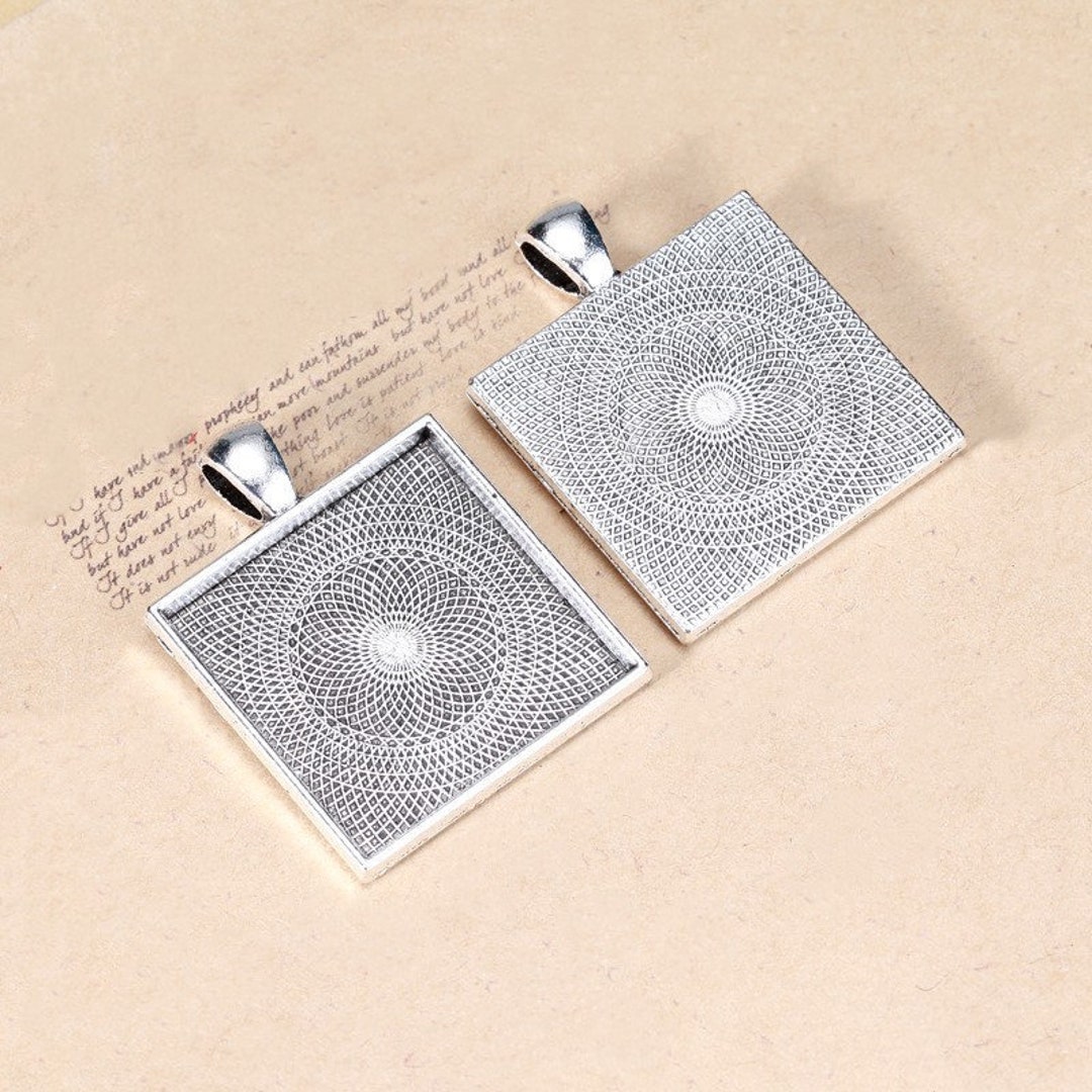 Antique Silver/antique Bronze/black/silver Plated/golden Square Base ...