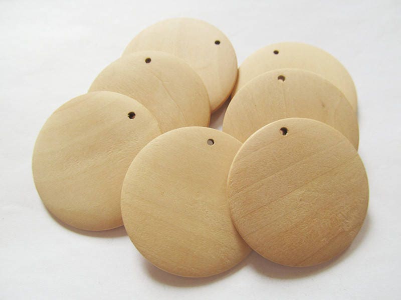 40mmx5.10mm Unfinished Large Heavy Flat Circle Round Discs | Etsy