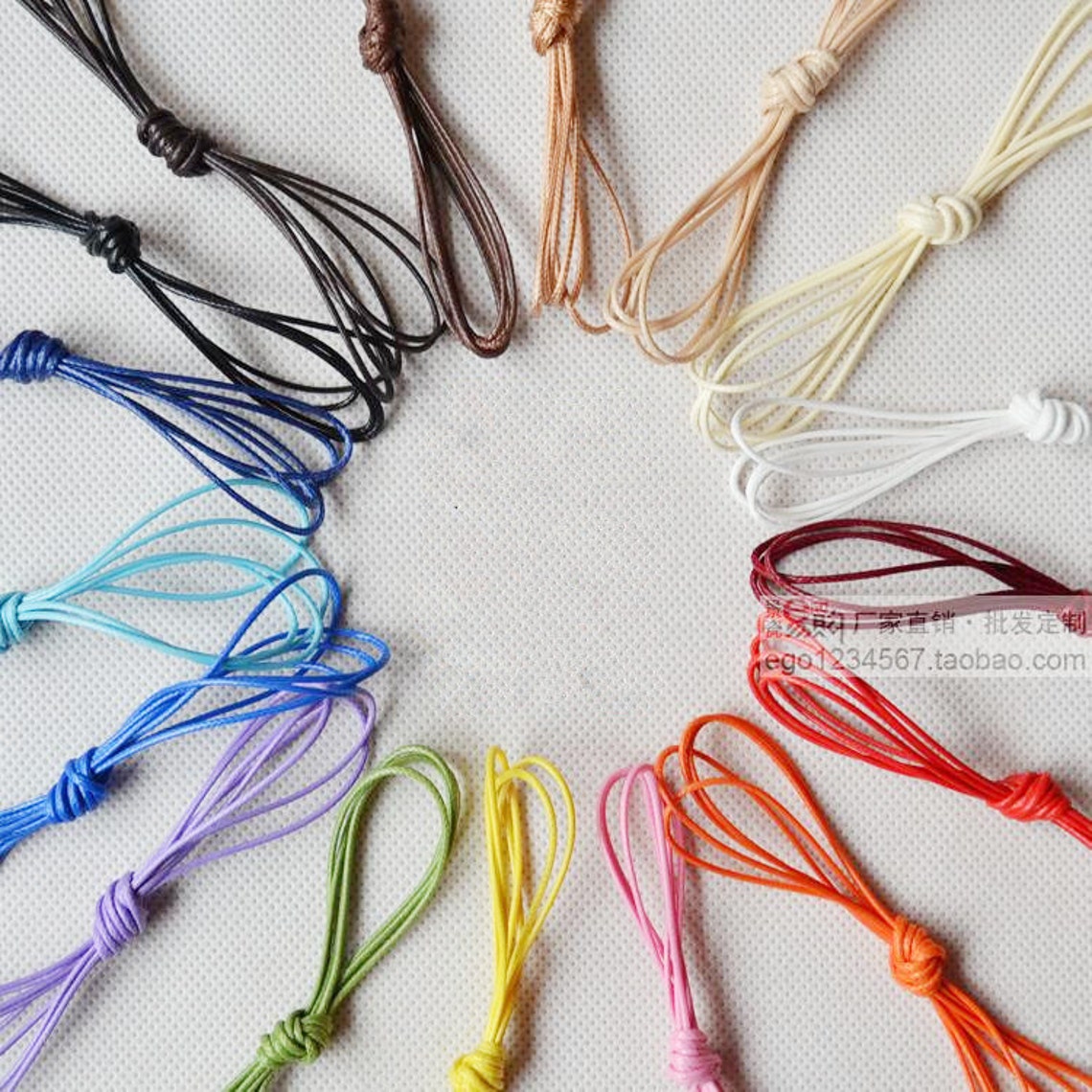 1mm 18 Colors Waxed Cotton Cord/rope/stringnecklace and - Etsy