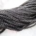 6mm Round Black/brown Braided Smooth Twist Silk Cords String Rope ...