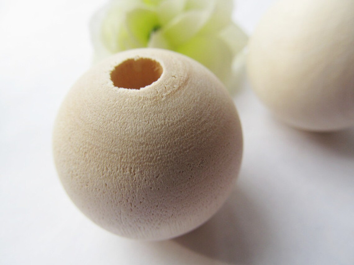 Good Quality 50mm Large Heavy Unfinished Round Ball Natural - Etsy