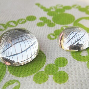 25mm Round Hemisphere/half-sphere Clear/ Transparent Dome Glass ...