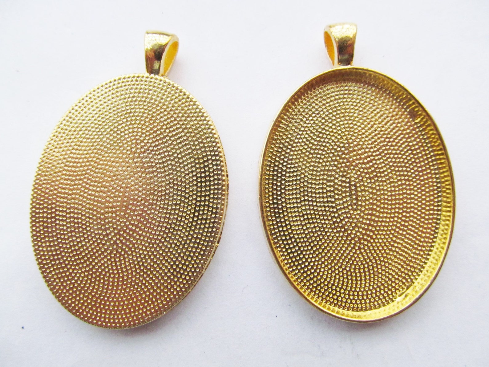 Antique Bronze/antique Silver Tone/silver Plated Oval Base | Etsy