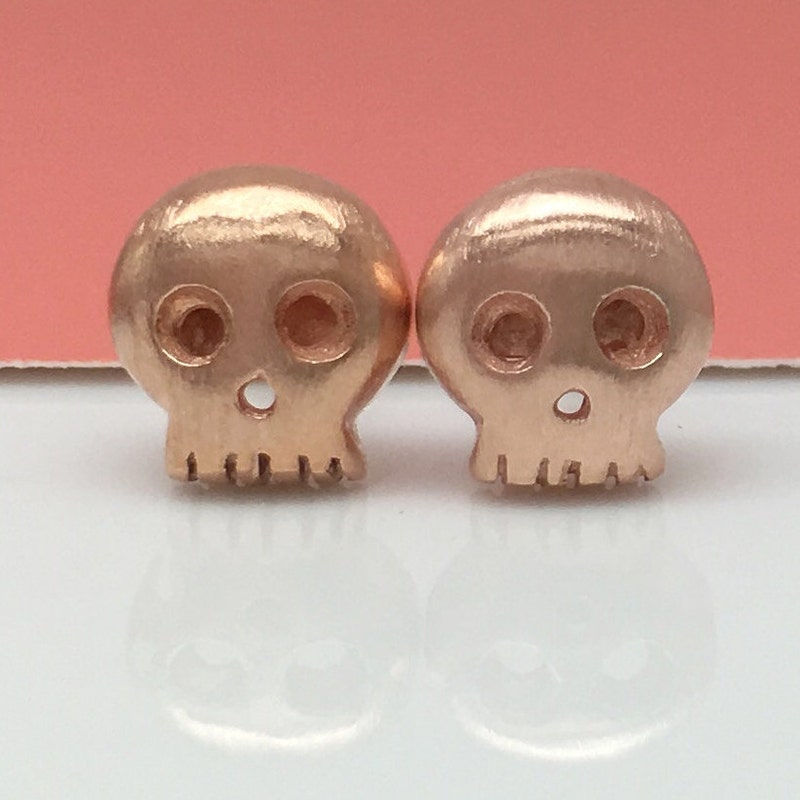 Rose Gold Skull - Etsy UK