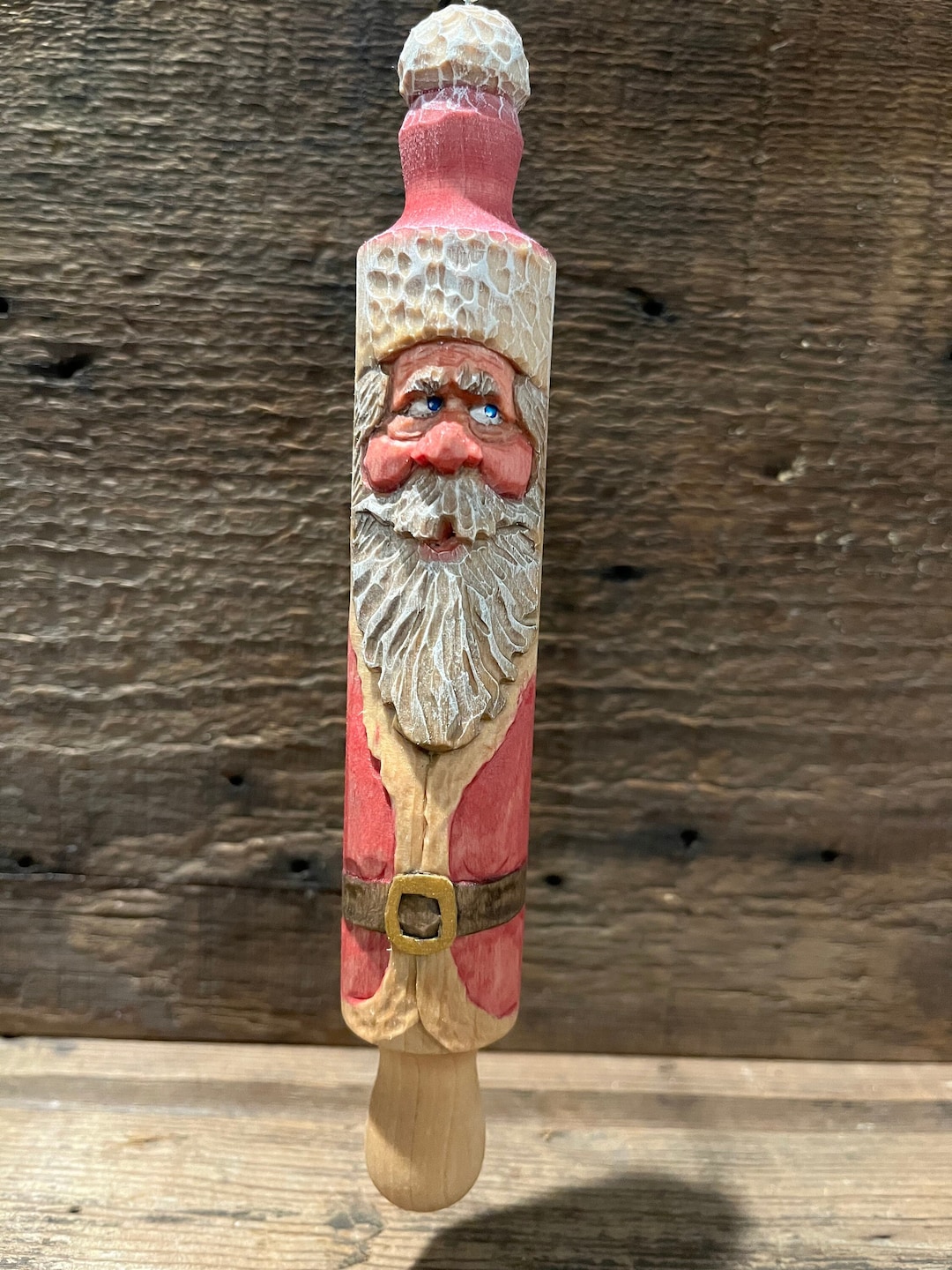 Santa Claus Rolling Pin Ornament Kris Kringle Christmas - Etsy