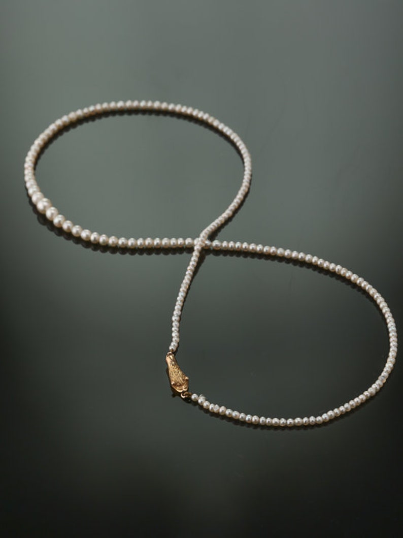 Victorian Natural Saltwater Pearl Single Strand Glorious Snake | Etsy