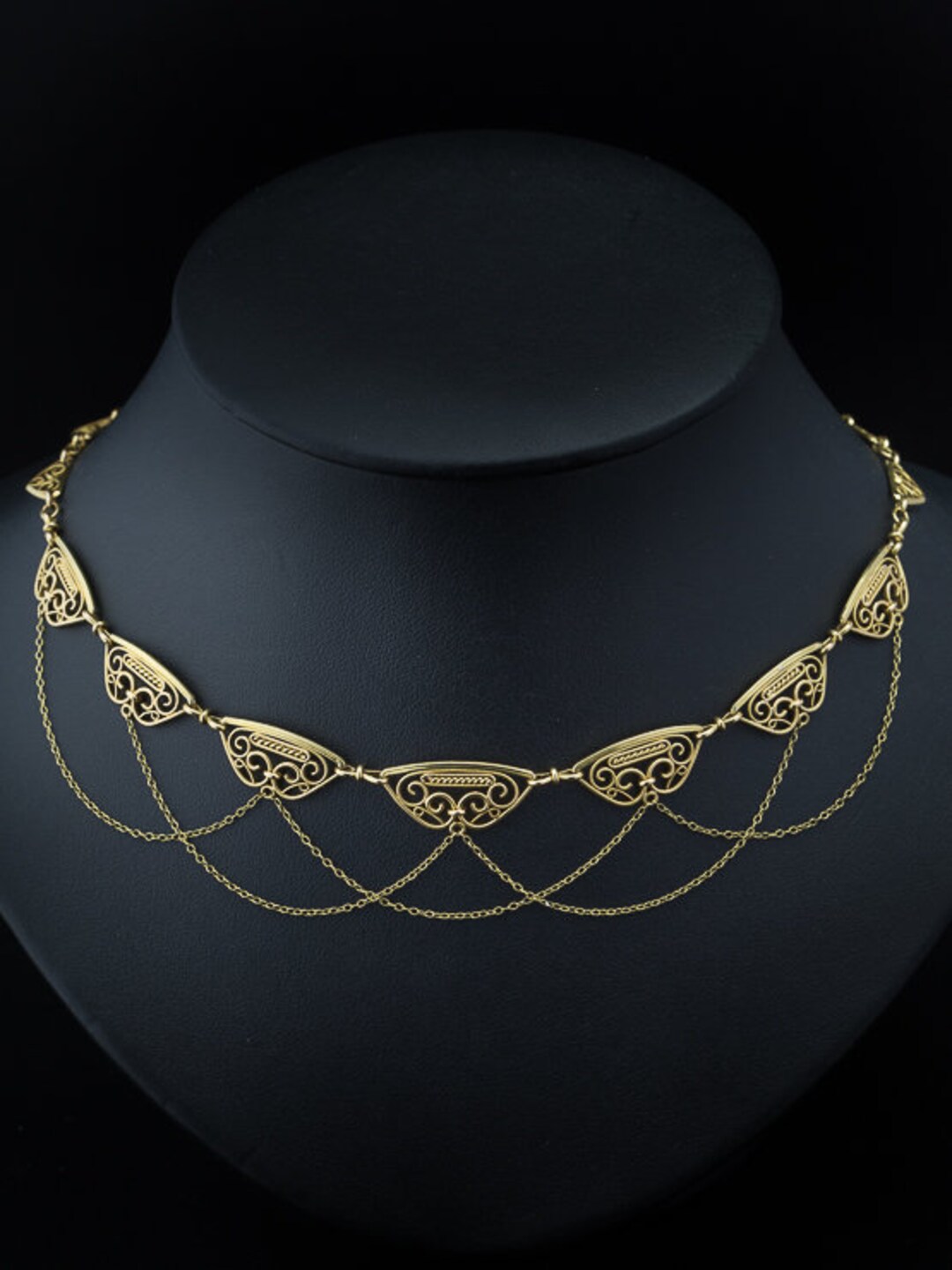 Antique Victorian 18 Carat Gold Elegant French Necklace - Etsy