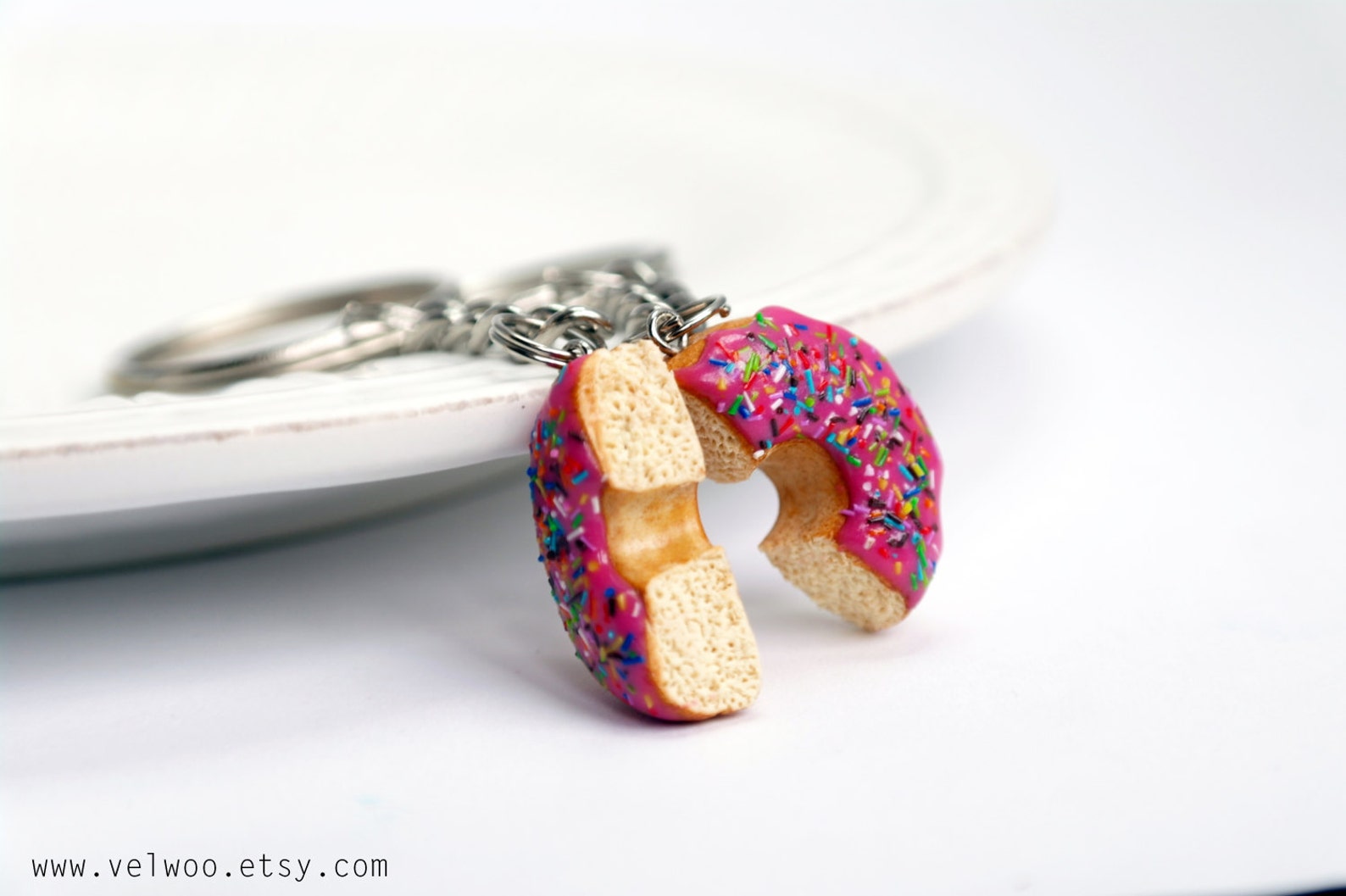 Donut Keychain Best Friends Gift BFF Sweet Keychain - Etsy