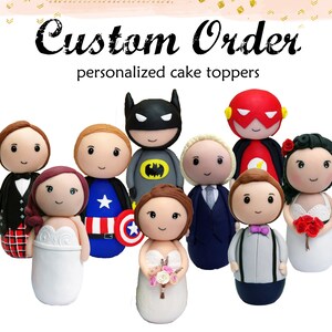Personalized Wedding Cake Topper, Custom Cake Topper Figurine ...