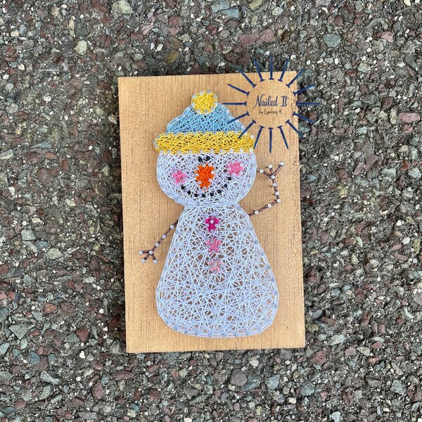 Snowman String Art - Etsy