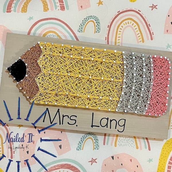 Teacher String Art - Etsy