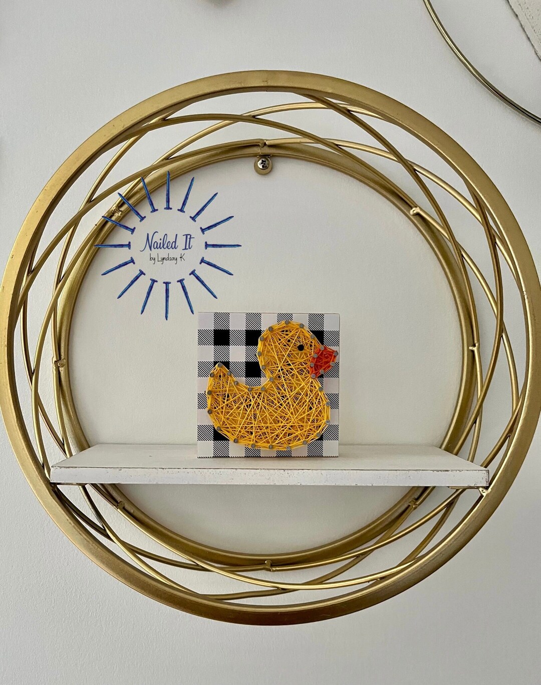 Duck String Art, Bathroom Art, Cute Sign, Rubber Ducky, Unique Bathroom ...