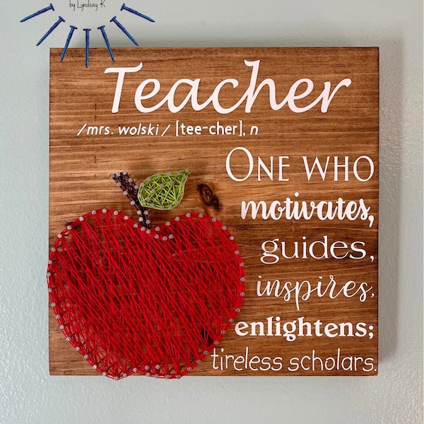Apple String Art - Etsy