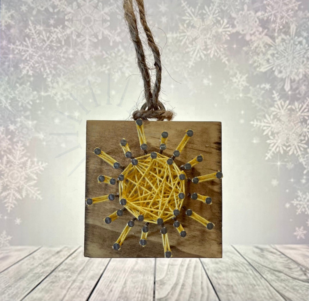Sunshine String Art Ornament Cute Holiday Decor Christmas - Etsy