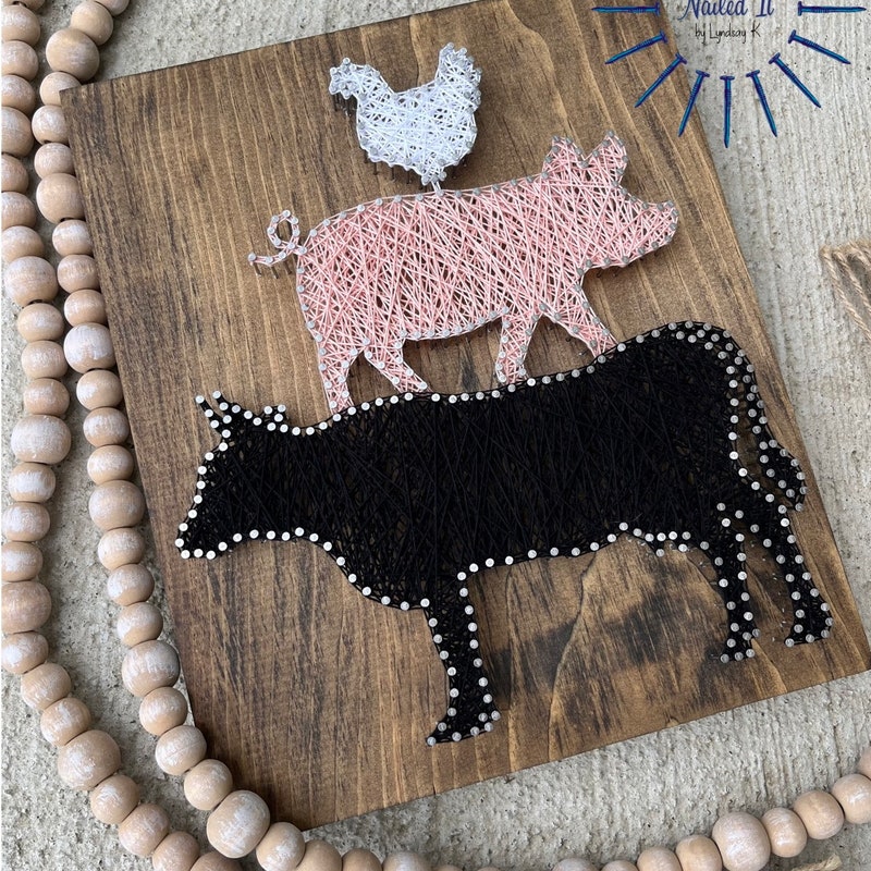 Pig String Art - Etsy