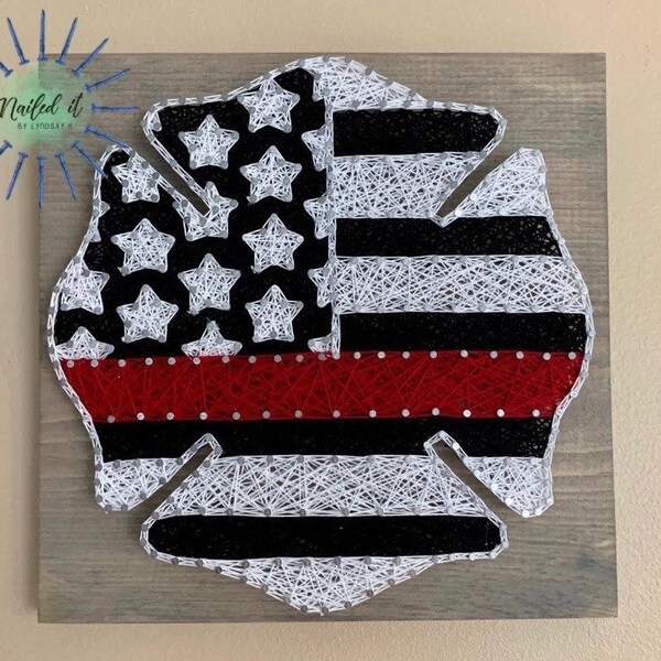 Red String Art - Etsy