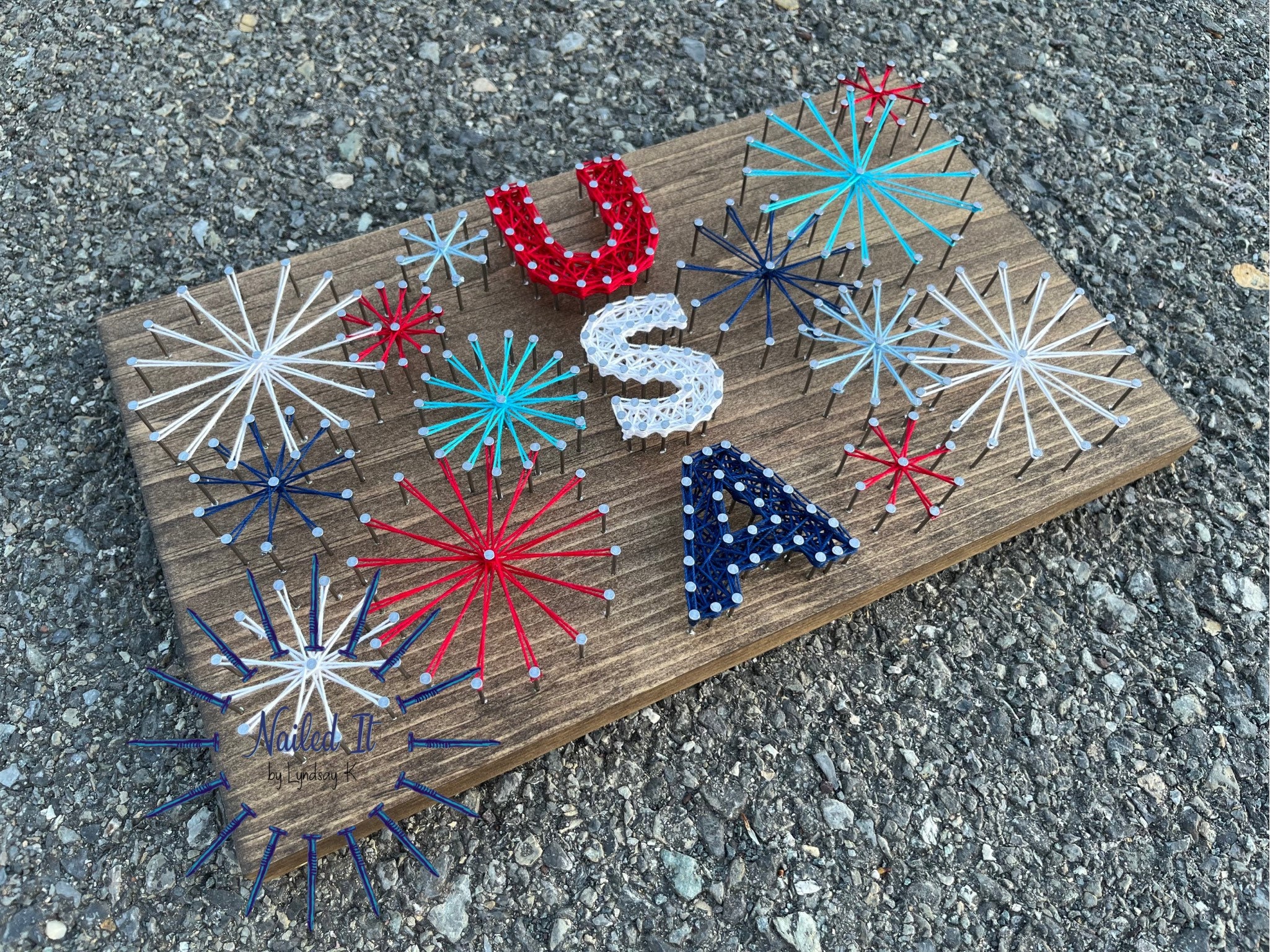 Fireworks String Art Independence Day Holiday Decor String - Etsy Canada