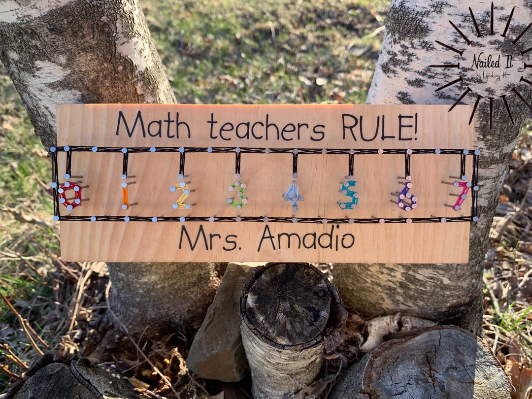 Teacher String Art Math Teacher Teacher Gift String Art - Etsy