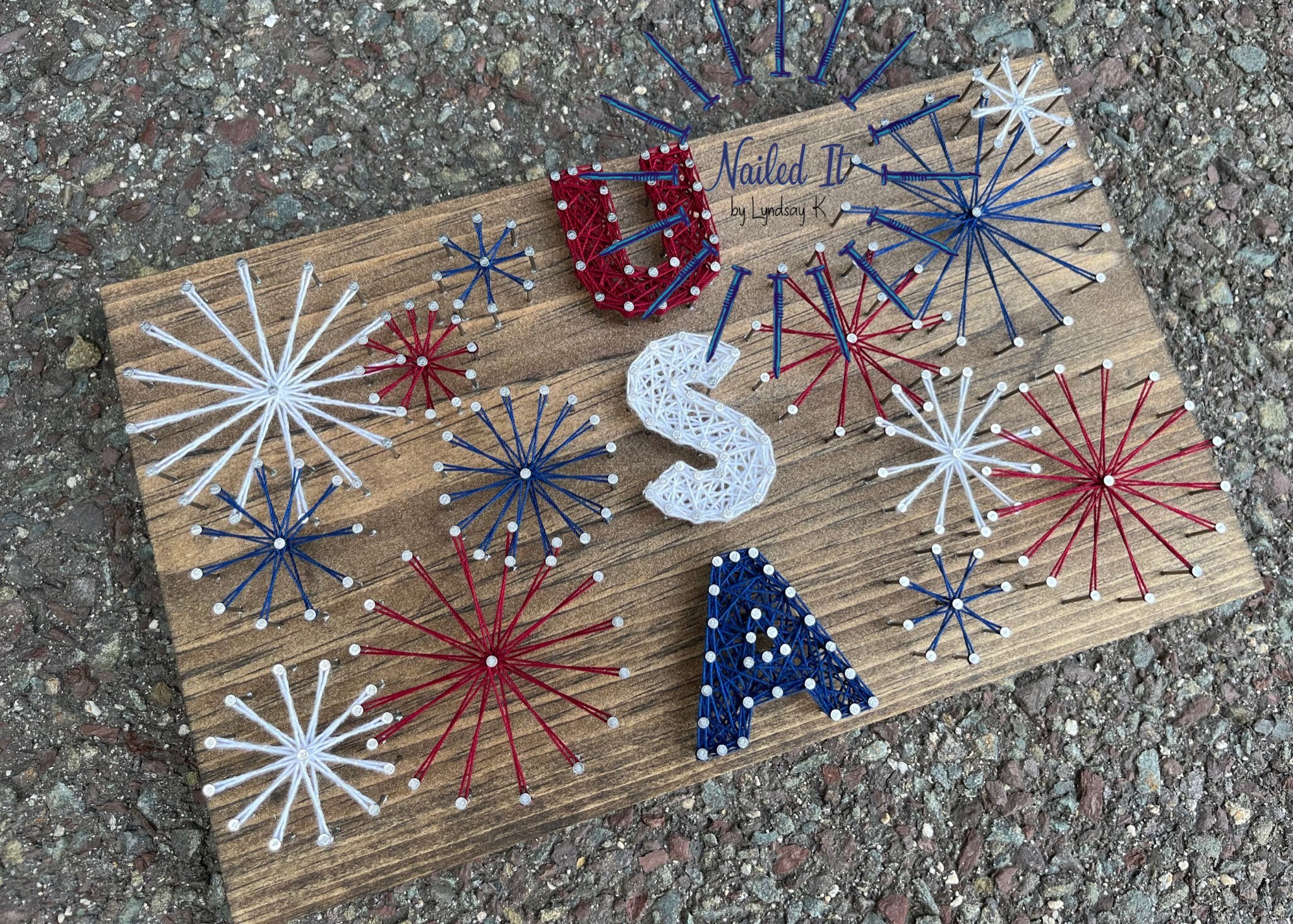 Fireworks String Art Independence Day Holiday Decor String - Etsy Canada