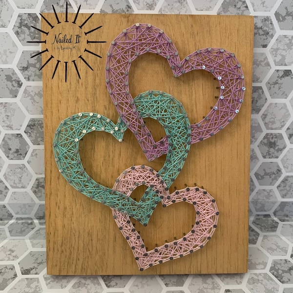 Heart String Art - Etsy