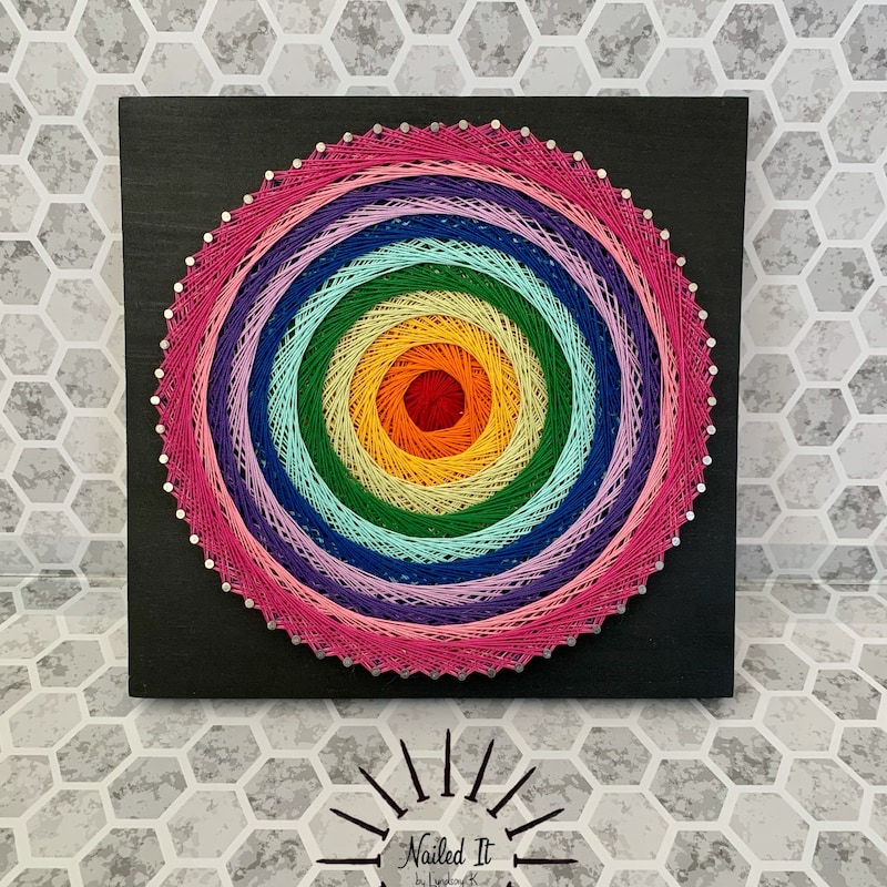String Art Rainbow - Etsy